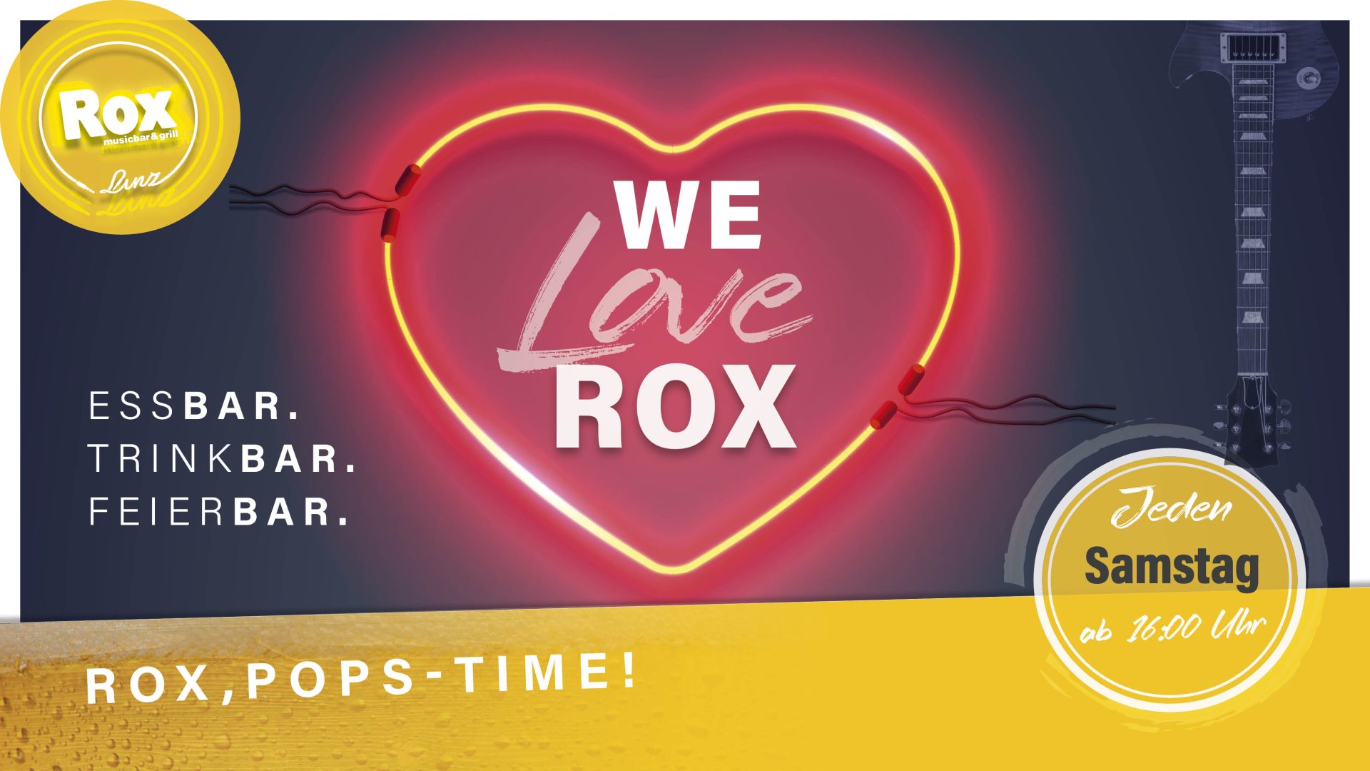 Wochenprogramm - Rox Linz - Burger, Grill, Music-Bar